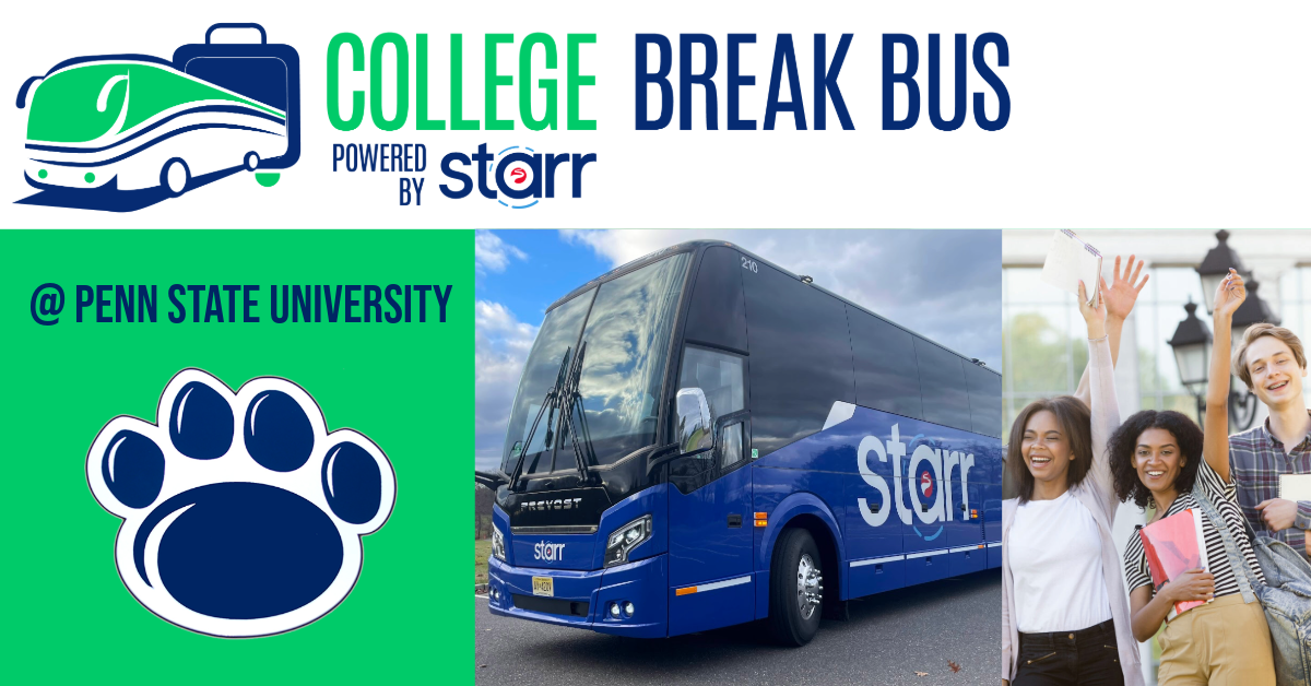 Penn State University Break Transportation - College Break Bus