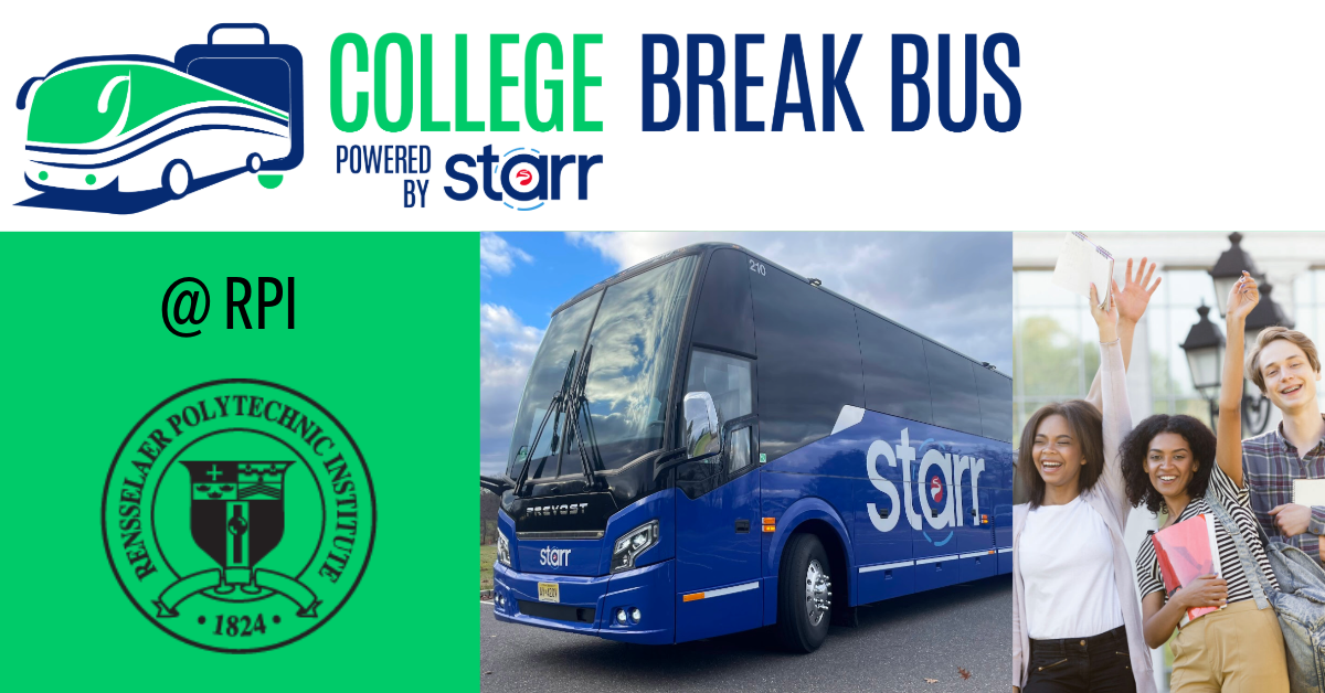 Rensselaer Polytechnic Institute (RPI) - College Break Bus