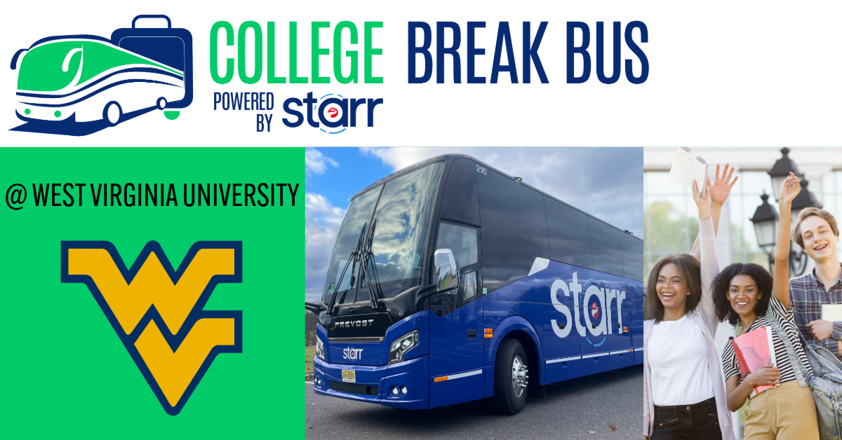 West Virginia University Break Transportation - College Break Bus